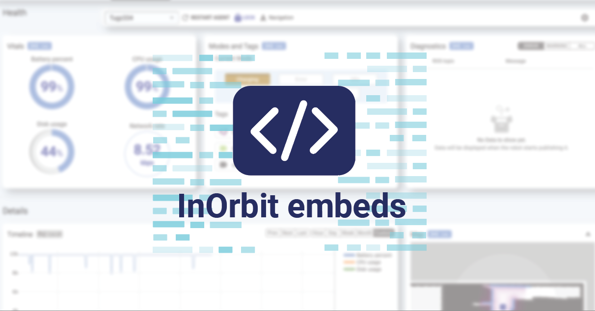 How InOrbit no-code embeds can customize user interfaces that interact with robots